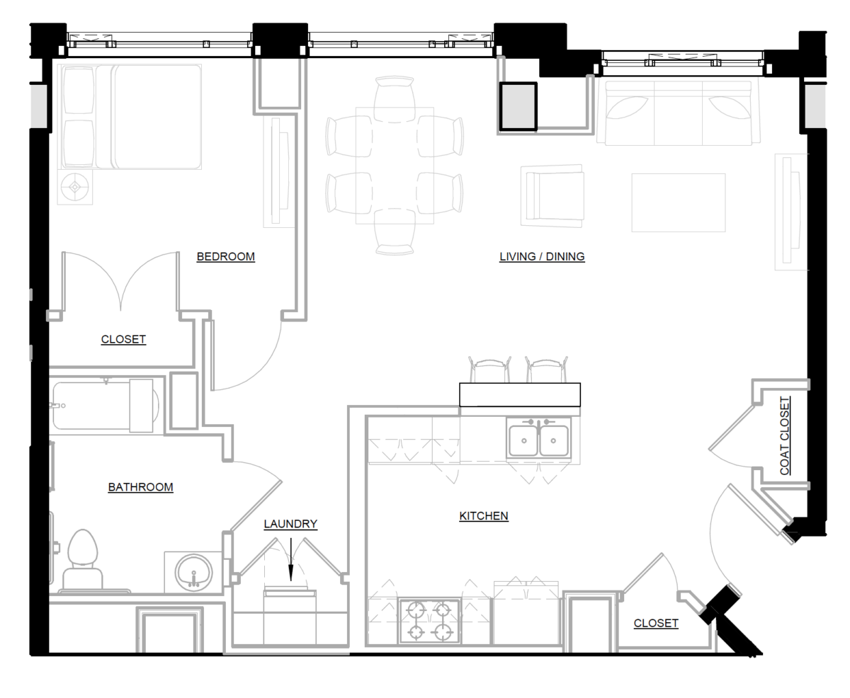 Floor Plans - A variety of layouts available at One Chestnut Place